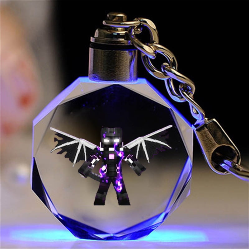 Minecraft undead sword glowing crystal keychain game merchandise ...