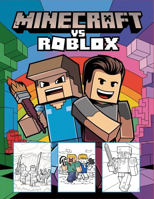 Minecraft vs Roblox Coloring Book: A Tale of Magic and Discovery ...