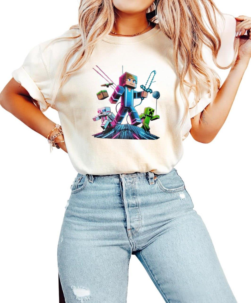 Minecrafter Comfort Color Comfort Color T-Shirt , Steve Minecraft ...
