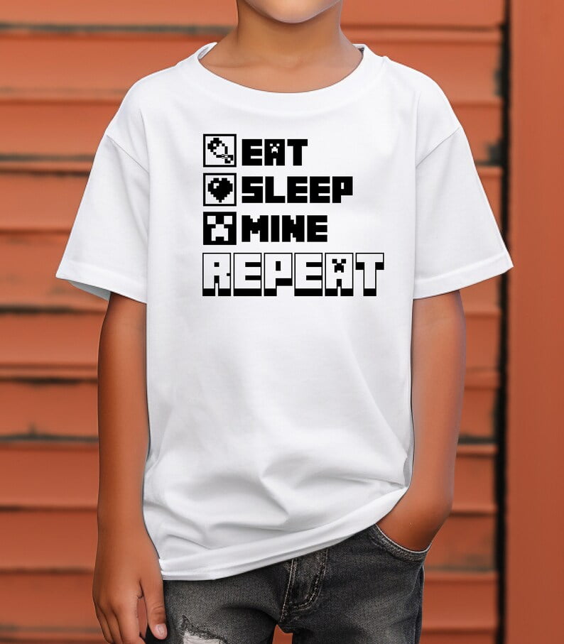 Minecrafter Shirt- MineC Gift- For Gamers- Minecrafter Gift- Creeper ...
