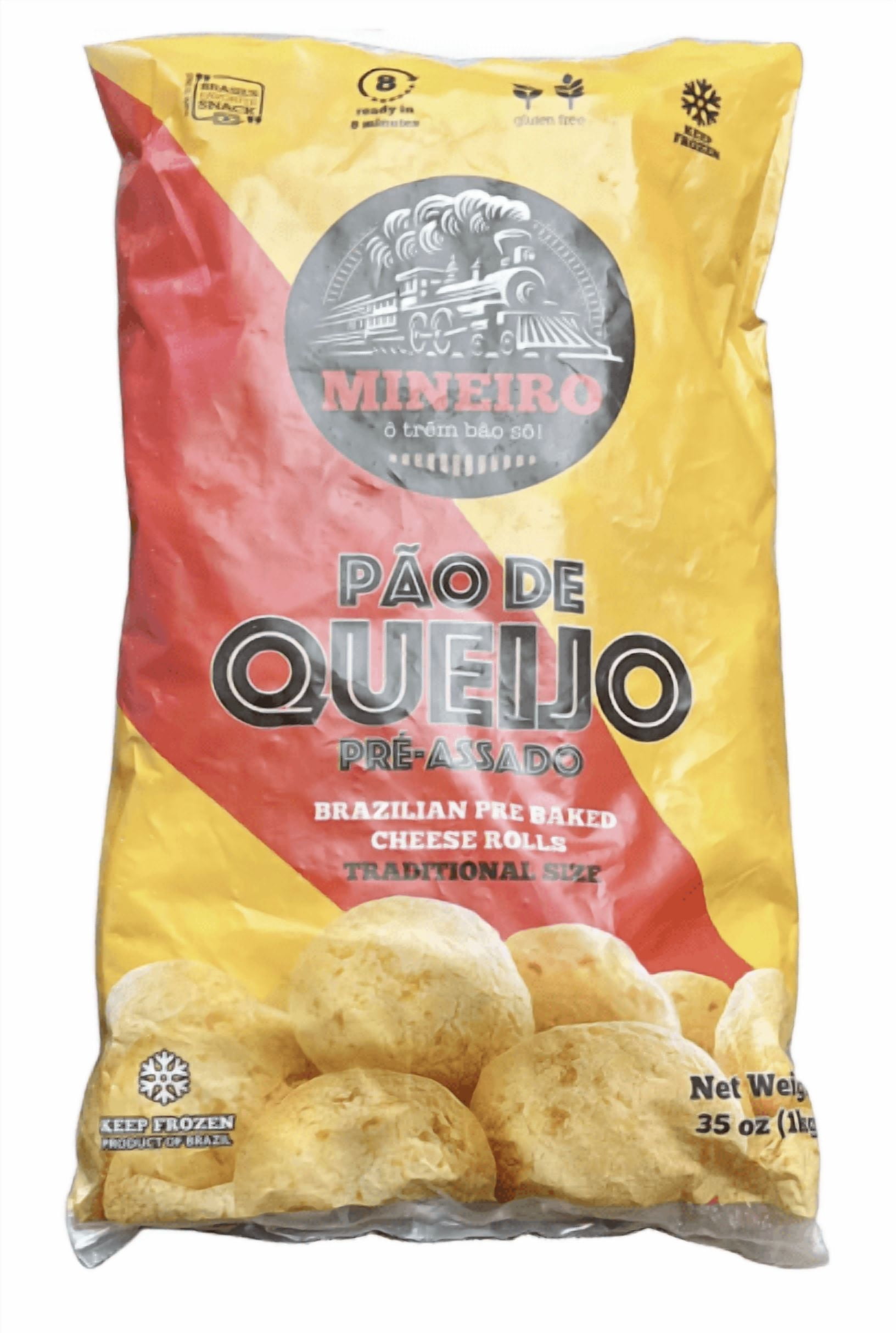 Mineiro Brazilian Pre Baked Cheese Rolls 35oz | Pao de Queijo ...