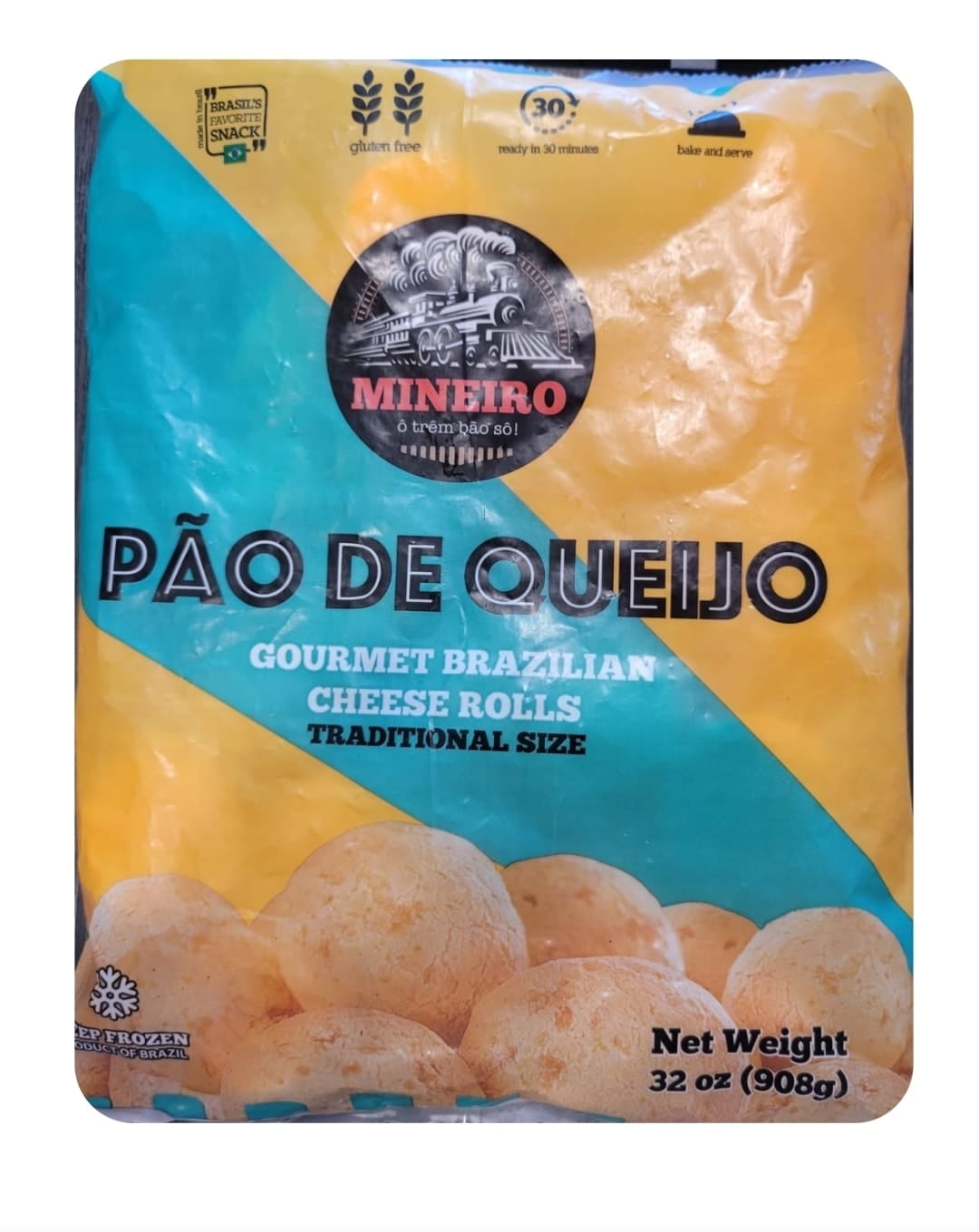 Mineiro Gourmet Brazilian Cheese Bread 32 oz – Traditional Cheese Rolls ...