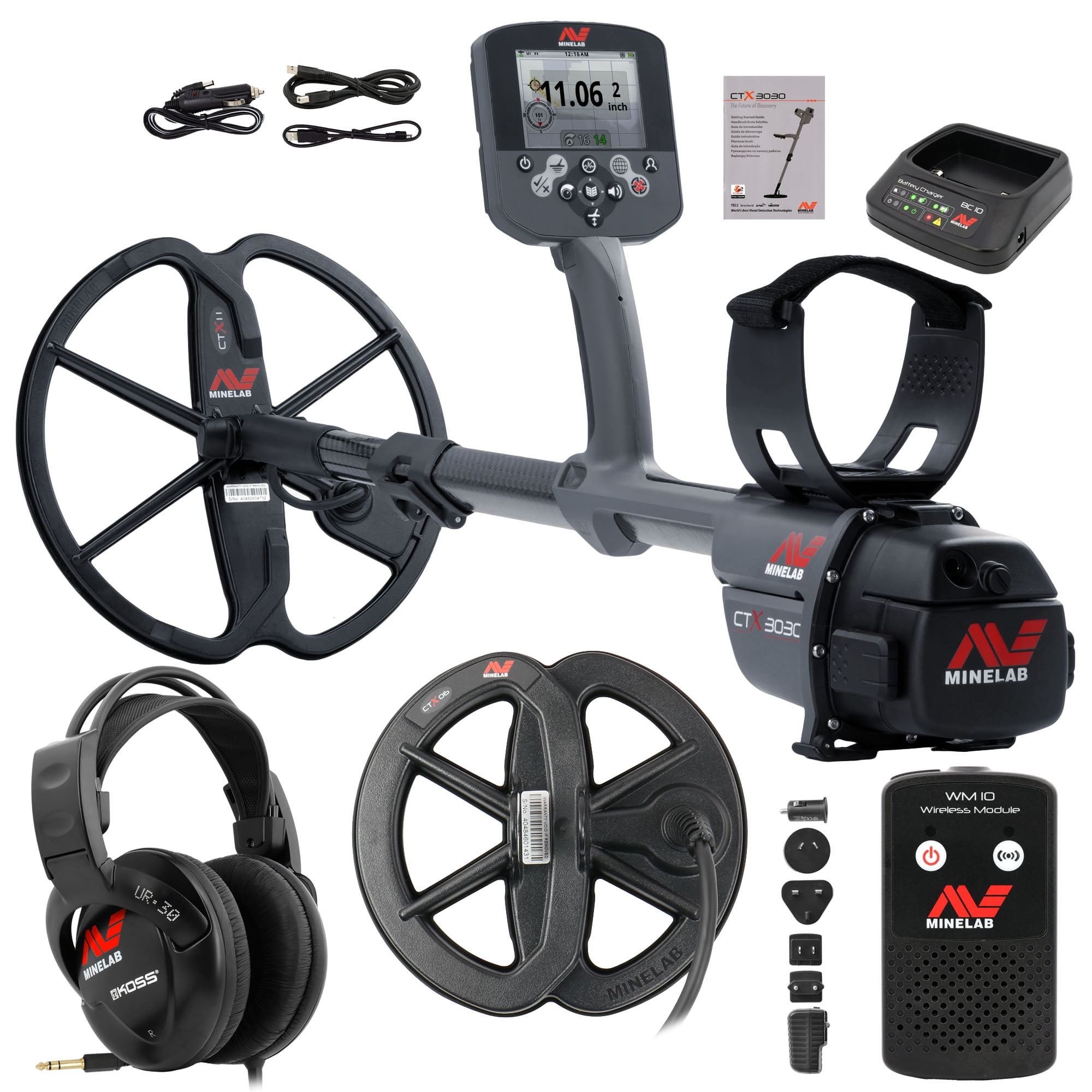 Minelab CTX 3030 Black Smart Coil Waterproof Metal Detector - Walmart.com