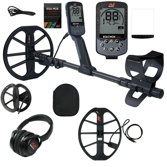 "Minelab EQUINOX 900 Multi-IQ Metal Detector with 6"", 11"", 15"" Coils" - Walmart.com