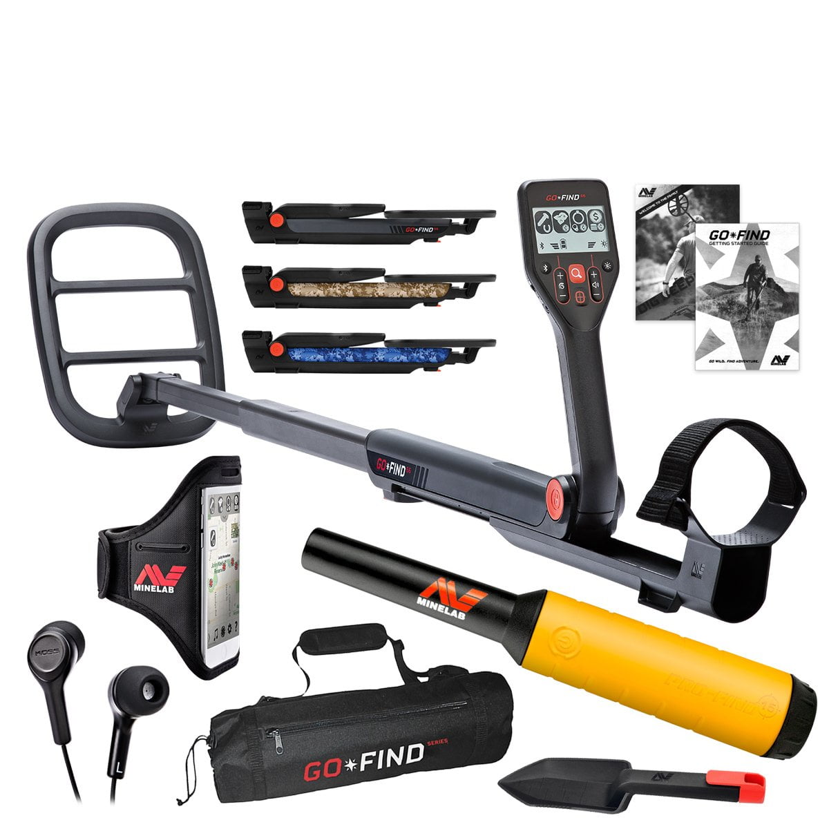 Minelab GO-FIND 66 Metal Detector with PRO-FIND 20 Pinpointer & Black ...