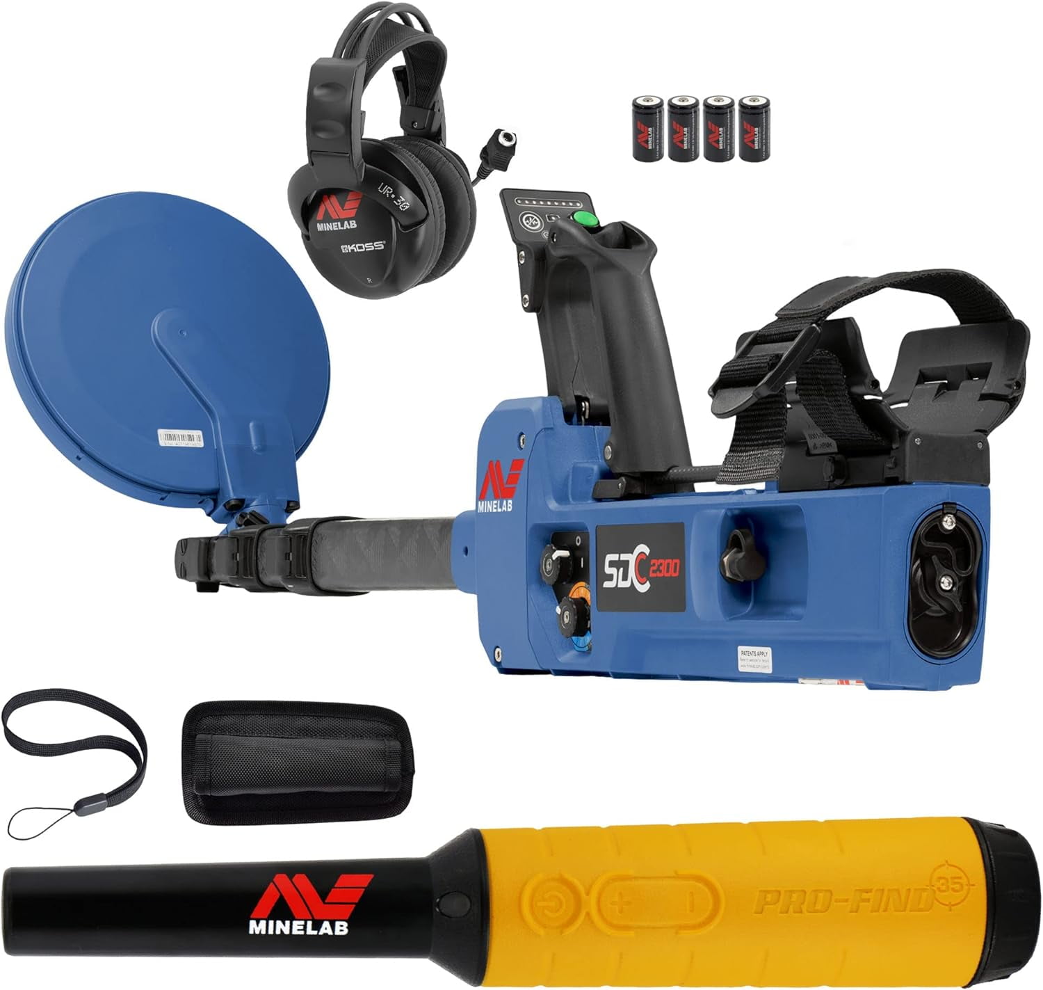 Minelab SDC 2300 Gold Metal Detector - All Terrain, Waterproof, Compact ...