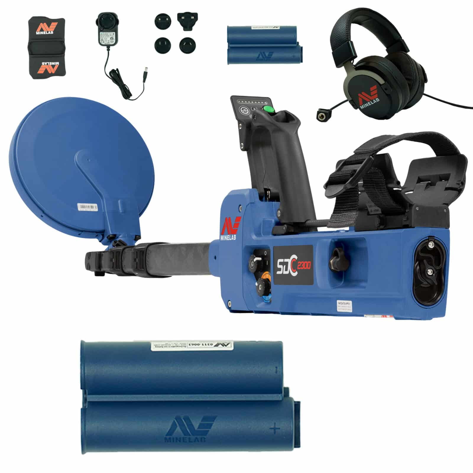 Minelab SDC 2300 All Terrain Gold Metal Detector with Rechargeable ...