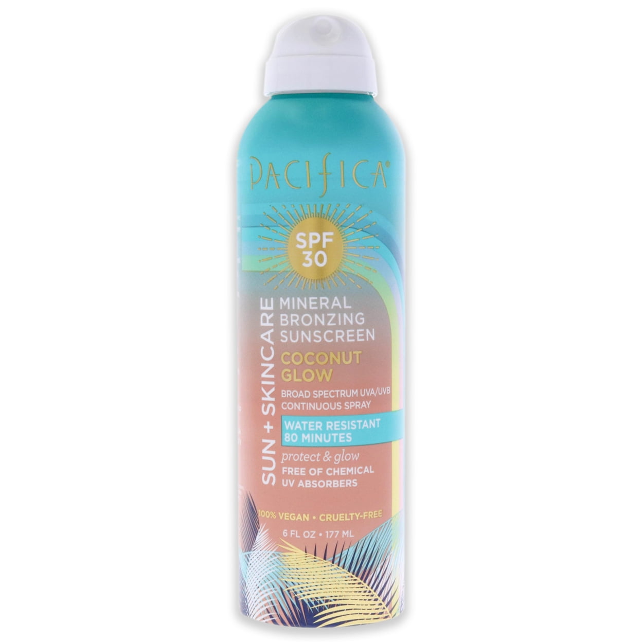 Mineral Bronzing Sunscreen Spray SPF 30 - Coconut Glow by Pacifica for ...