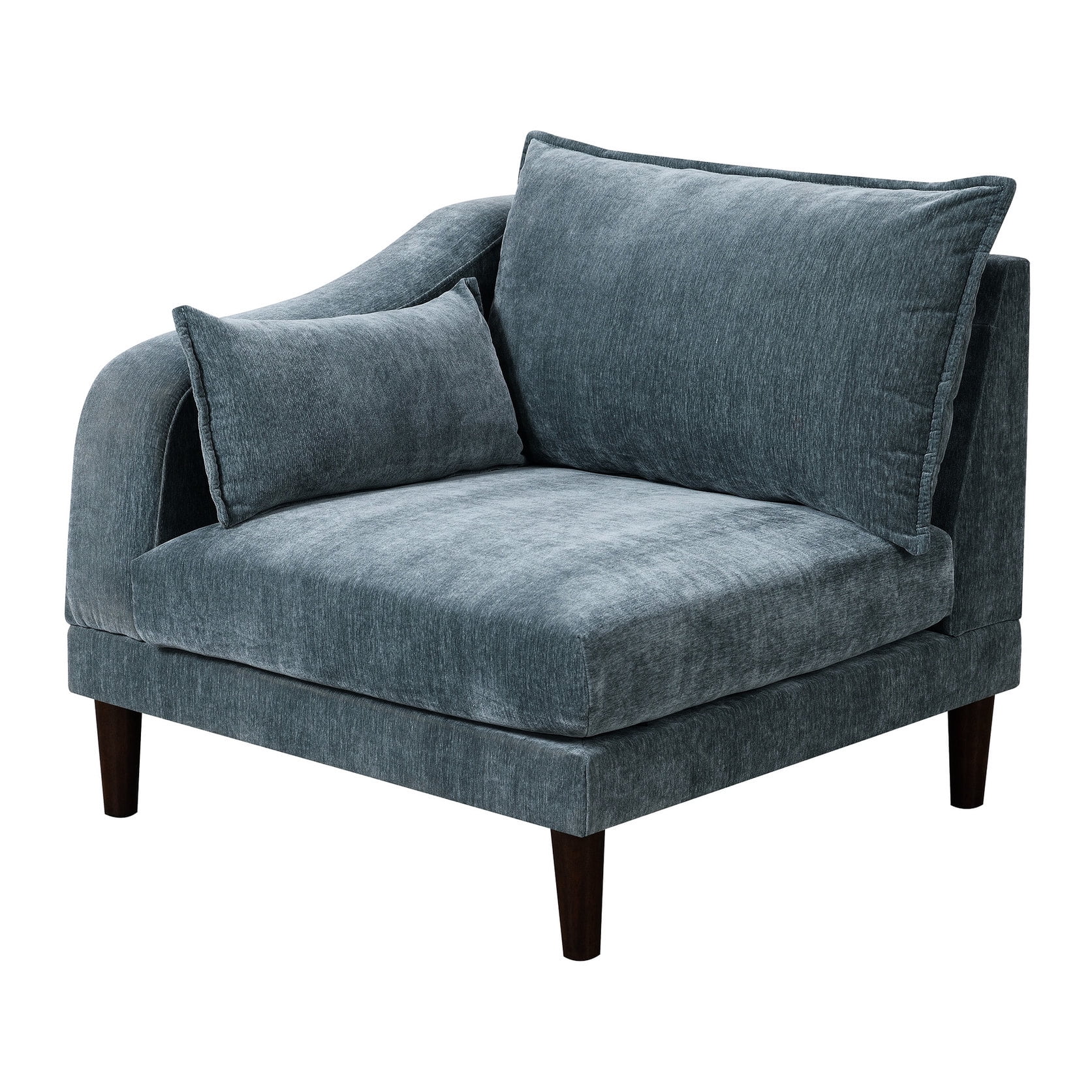 Mineral Color Chair with Wood Legs / Modern Design for Living Area ...