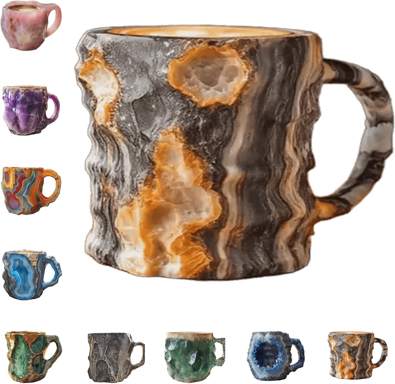 Mineral Crystal Coffee Mugs, 2025 New Crystal Mineral Coffee Mugs ...