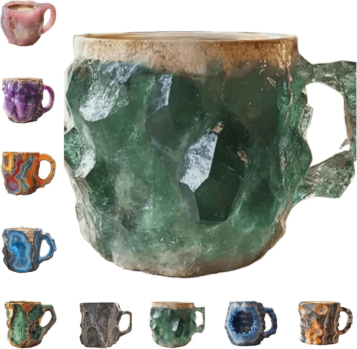 Mineral Crystal Coffee Mugs, 2025 New Crystal Mineral Coffee Mugs ...