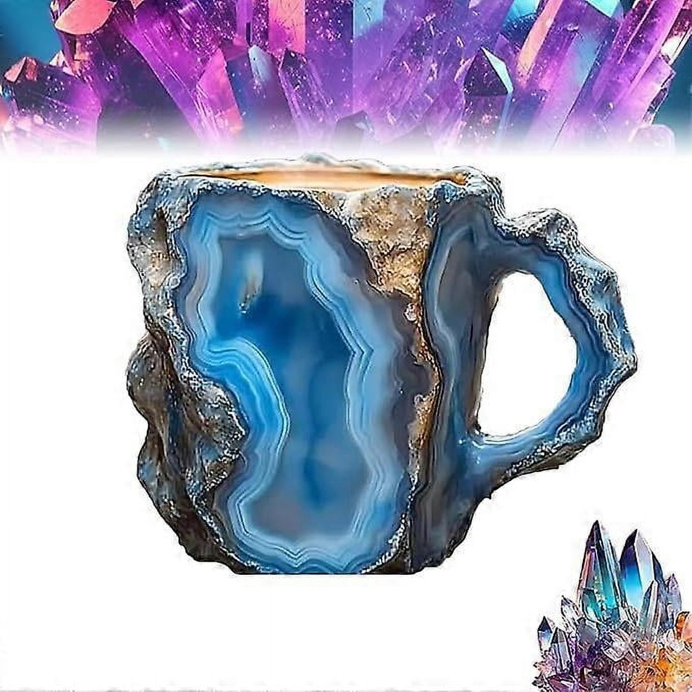 Mineral Crystal Coffee Mugs, Multi-Colored Coffee Mugs With Handle ...