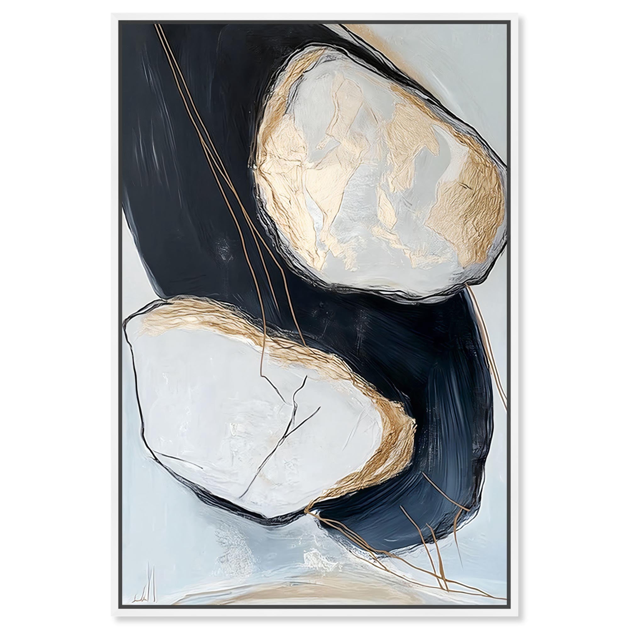 Mineral Essence II Canvas Earth Tone Boho Art by Art Remedy, White ...