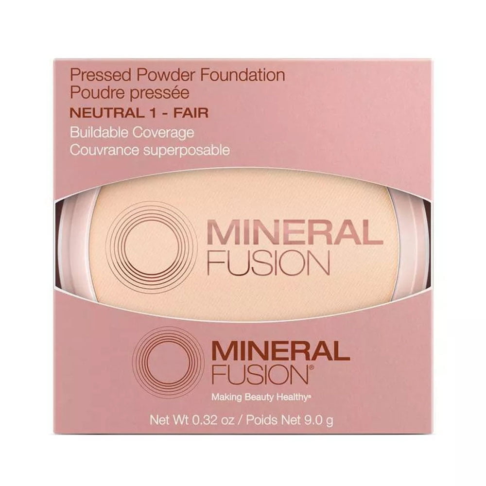 Mineral Fusion Pressed Powder Foundation, Neutral 1 Fair, 0.32 Oz, 3 ...