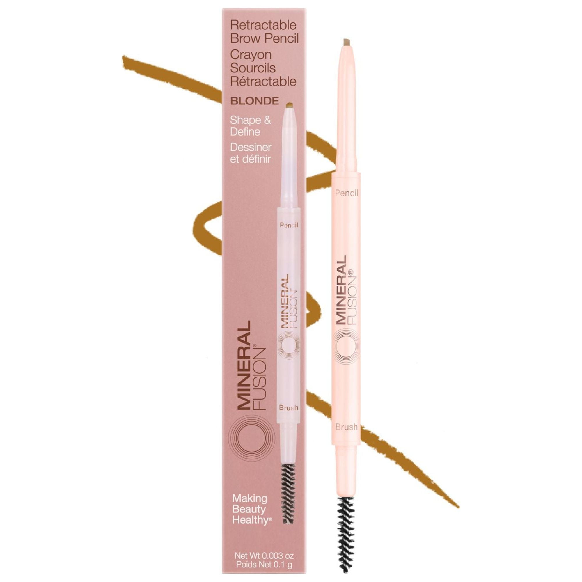 Mineral Fusion Retractable Brow Pencil Blonde - Walmart.com