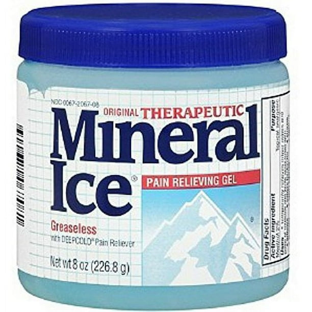 Mineral Ice Therapeutic Pain Relieving Gel 8 Oz 4 Ct | Bruise Strain ...