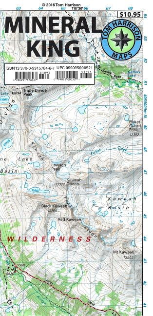 Mineral King Trail Map (Other) - Walmart.com