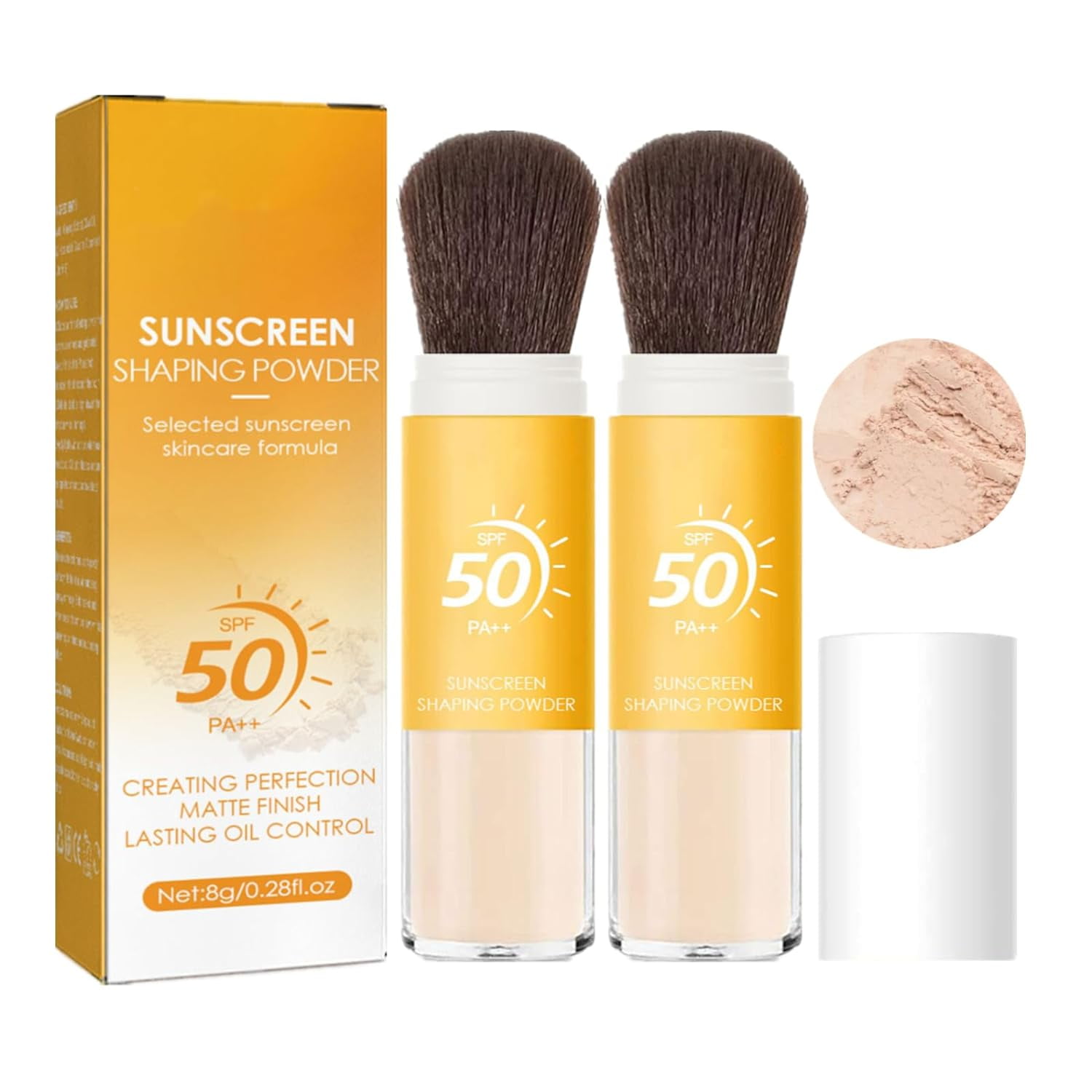 Mineral Powder Sunscreen, SPF 50 PA++, Translucent, Makeup Setting ...