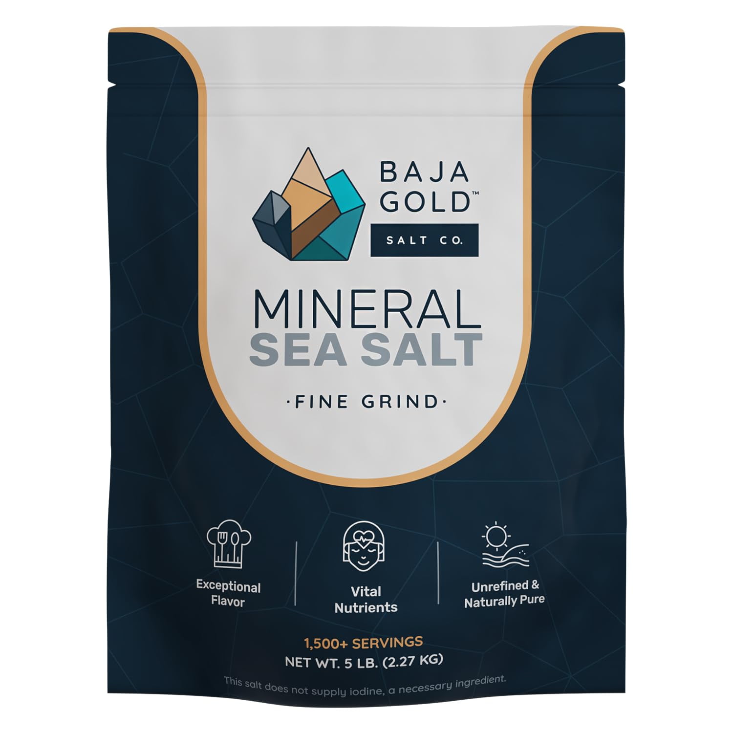 Mineral Sea Salt, Fine Grind, 5 Lb. Bag - Walmart.com
