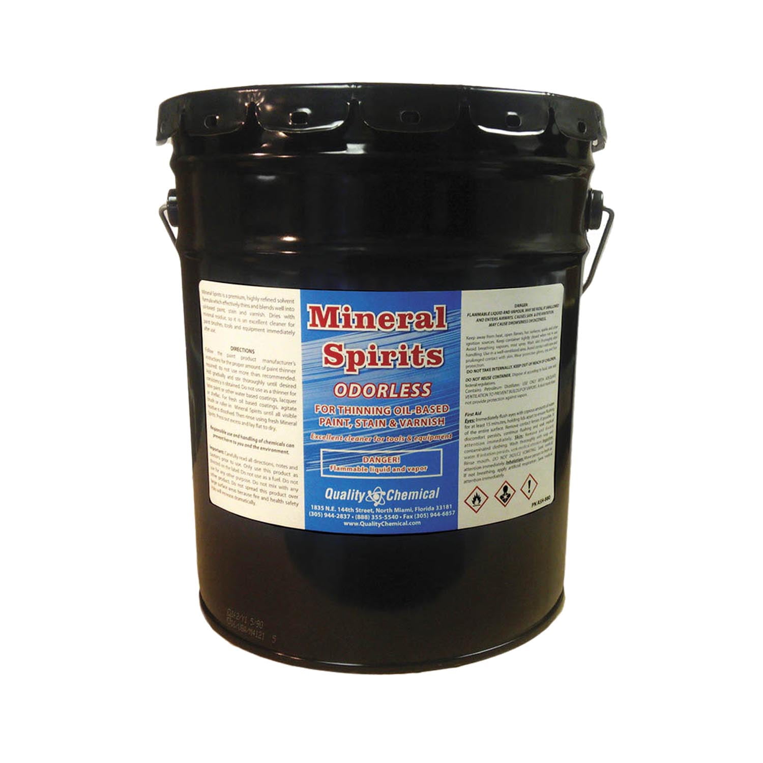 Odorless Mineral Spirits - 5 Gallon Pail, Premium Solvent, Low Odor ...