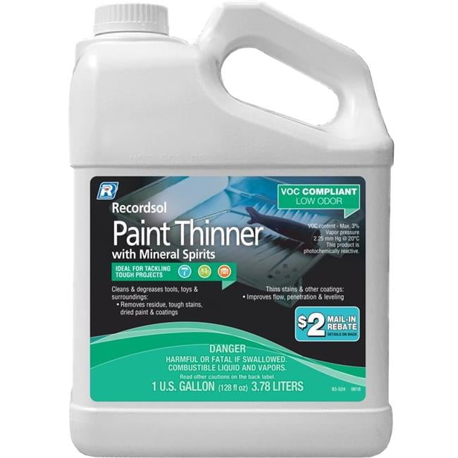 Mineral Spirits Paint Thinner - 1 gal - Pack of 4 - Walmart.com