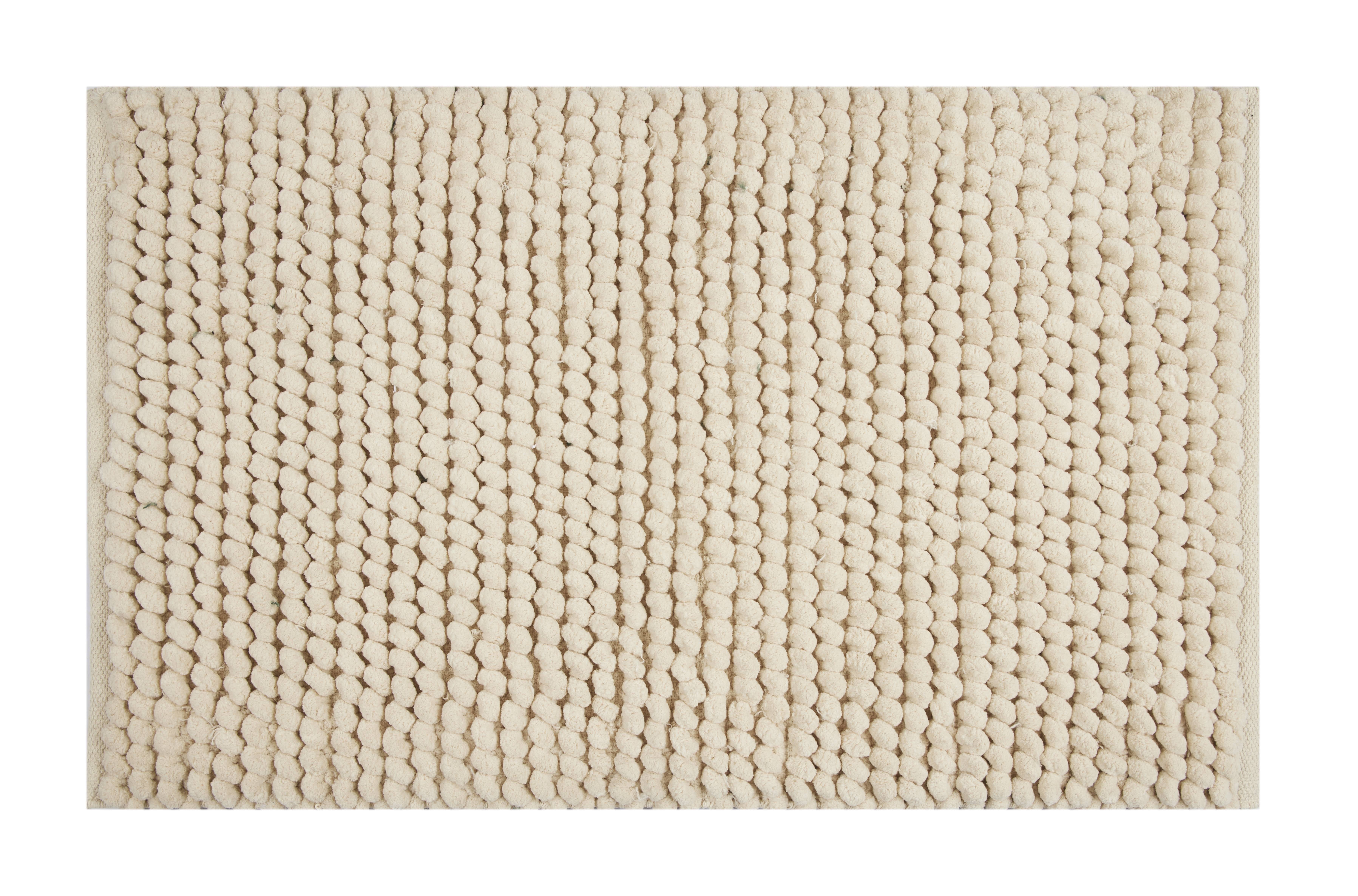Mineral Spring Fairfax Chunky Loop Polyester Bath Rug, Sand, 20" x 32 ...