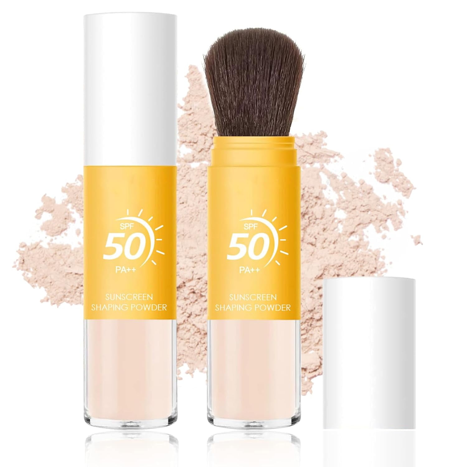Mineral Sunscreen Setting Powder SPF 50, Mineral Brush Powder Oil ...