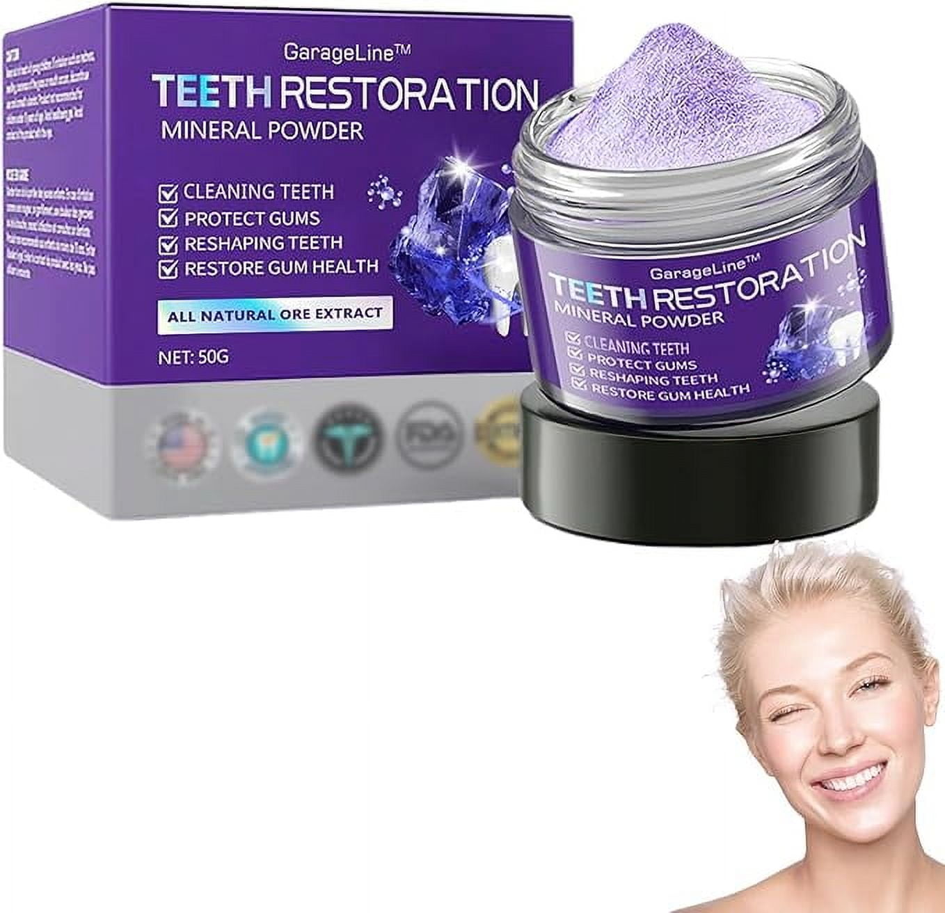 Mineral Tooth Powder Teeth Restoration Mineral Powder Teeth Whitening ...
