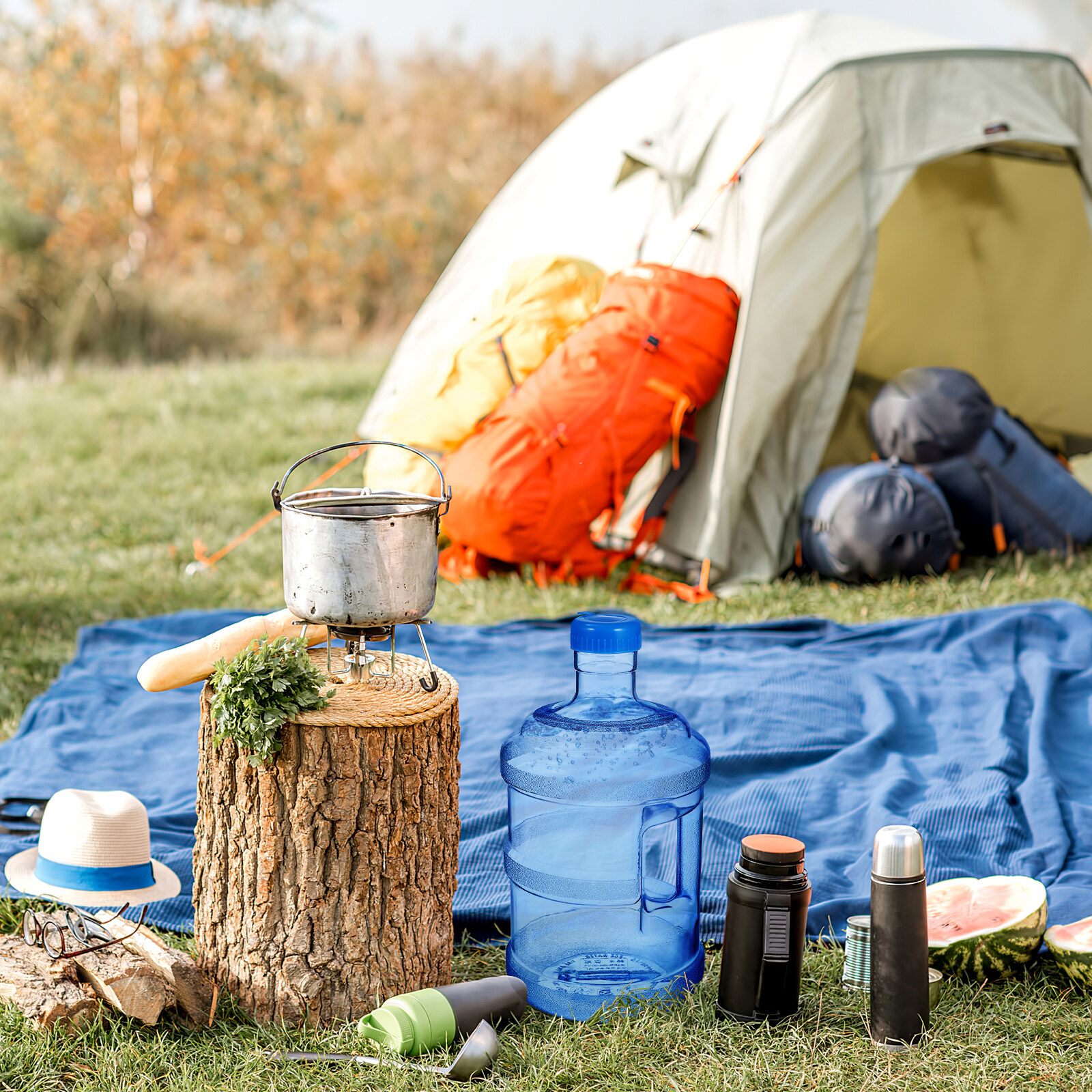 Mineral Water Jug 5L Water Container Portable Water Bucket with Handle ...