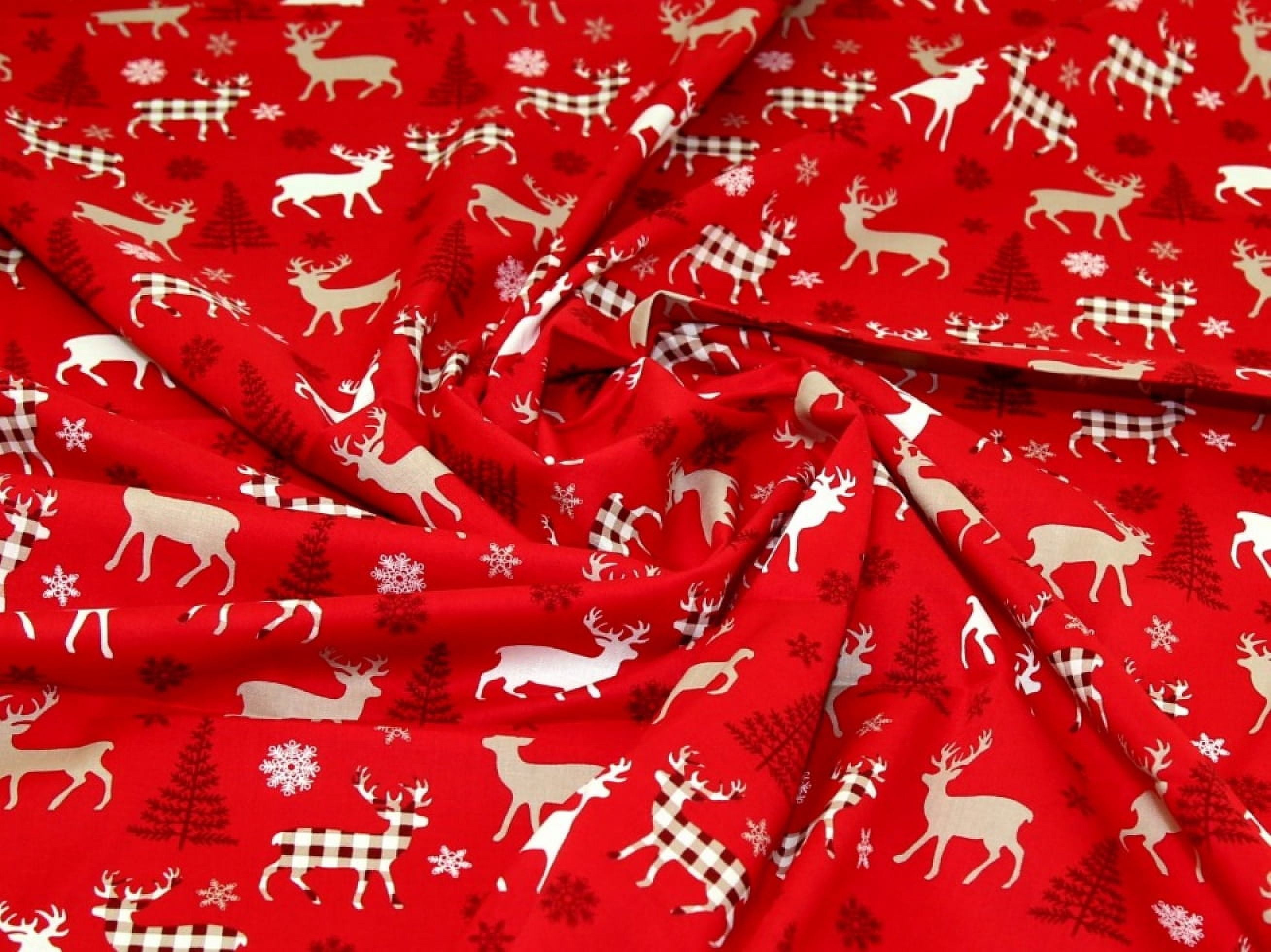 Minerva 100% Cotton Fabric Red - per yard - Walmart Business Supplies