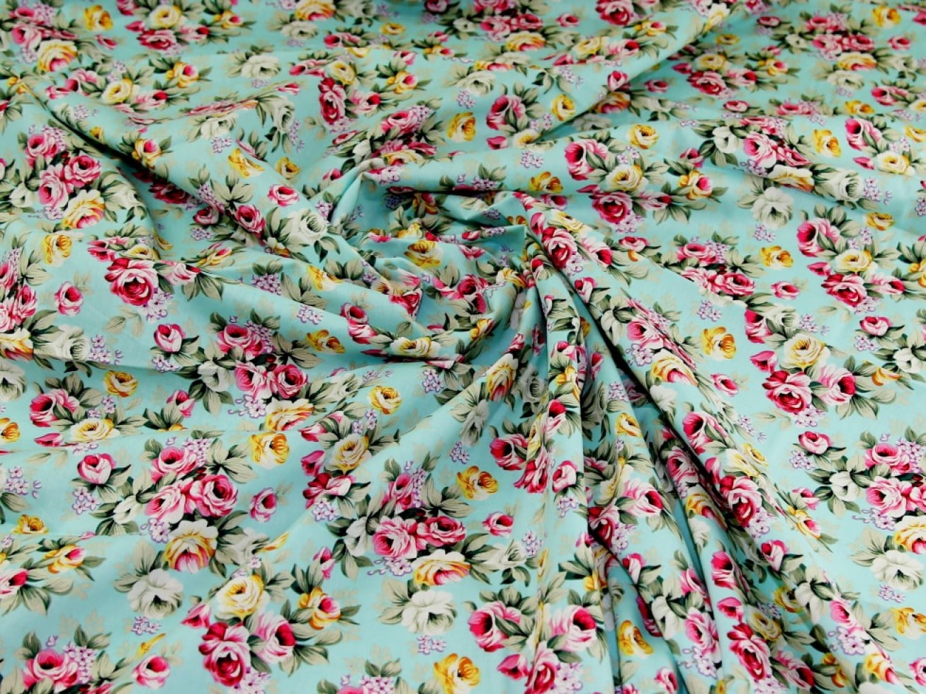 Minerva 100% Cotton Poplin Fabric Mint - per yard - Walmart.com