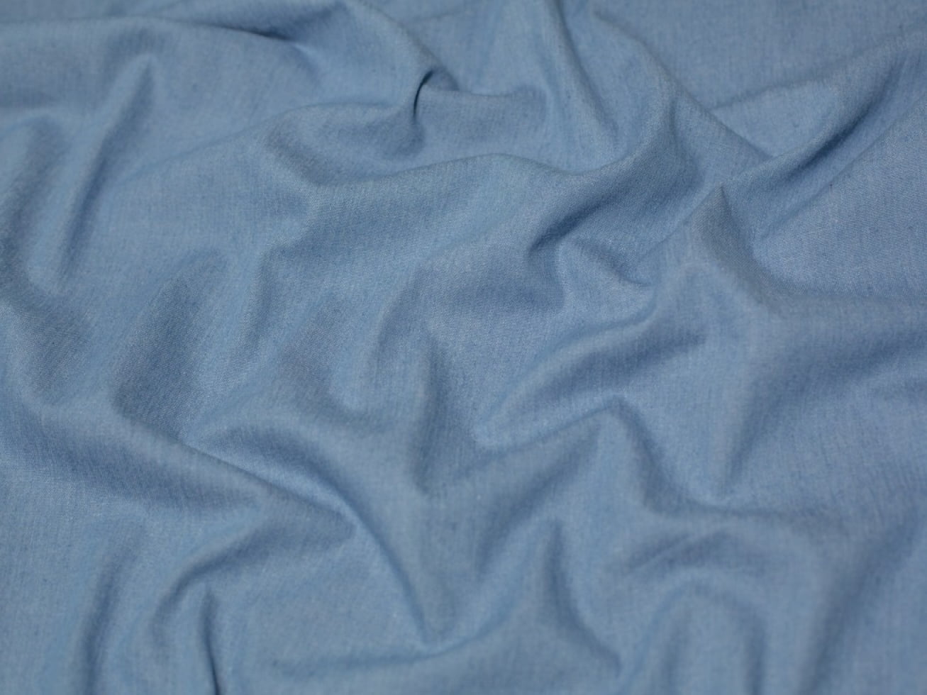 Minerva 200gsm Washed Cotton Denim Fabric Light Blue - per yard ...
