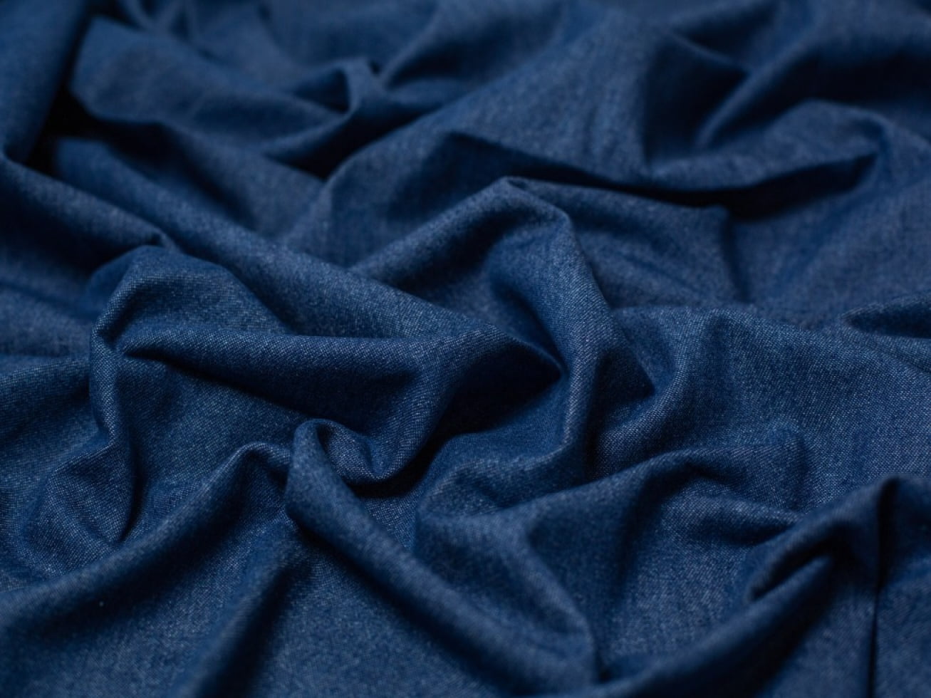 Minerva 290gsm Soft Washed Denim Fabric Dark Blue - per yard - Walmart.com