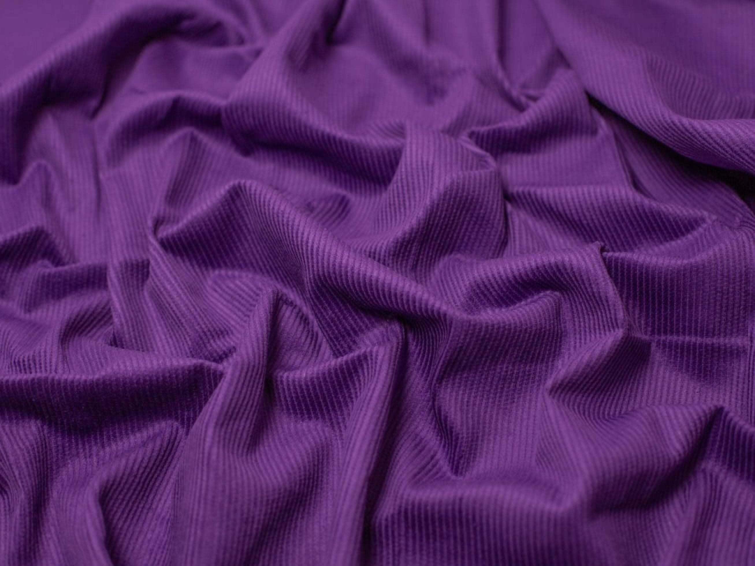Minerva 8 Wale Cotton Corduroy Fabric Purple - per yard - Walmart.com