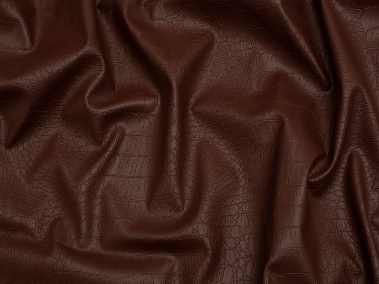 Minerva Aligator Faux Leather Fabric Brown - per yard - Walmart.com