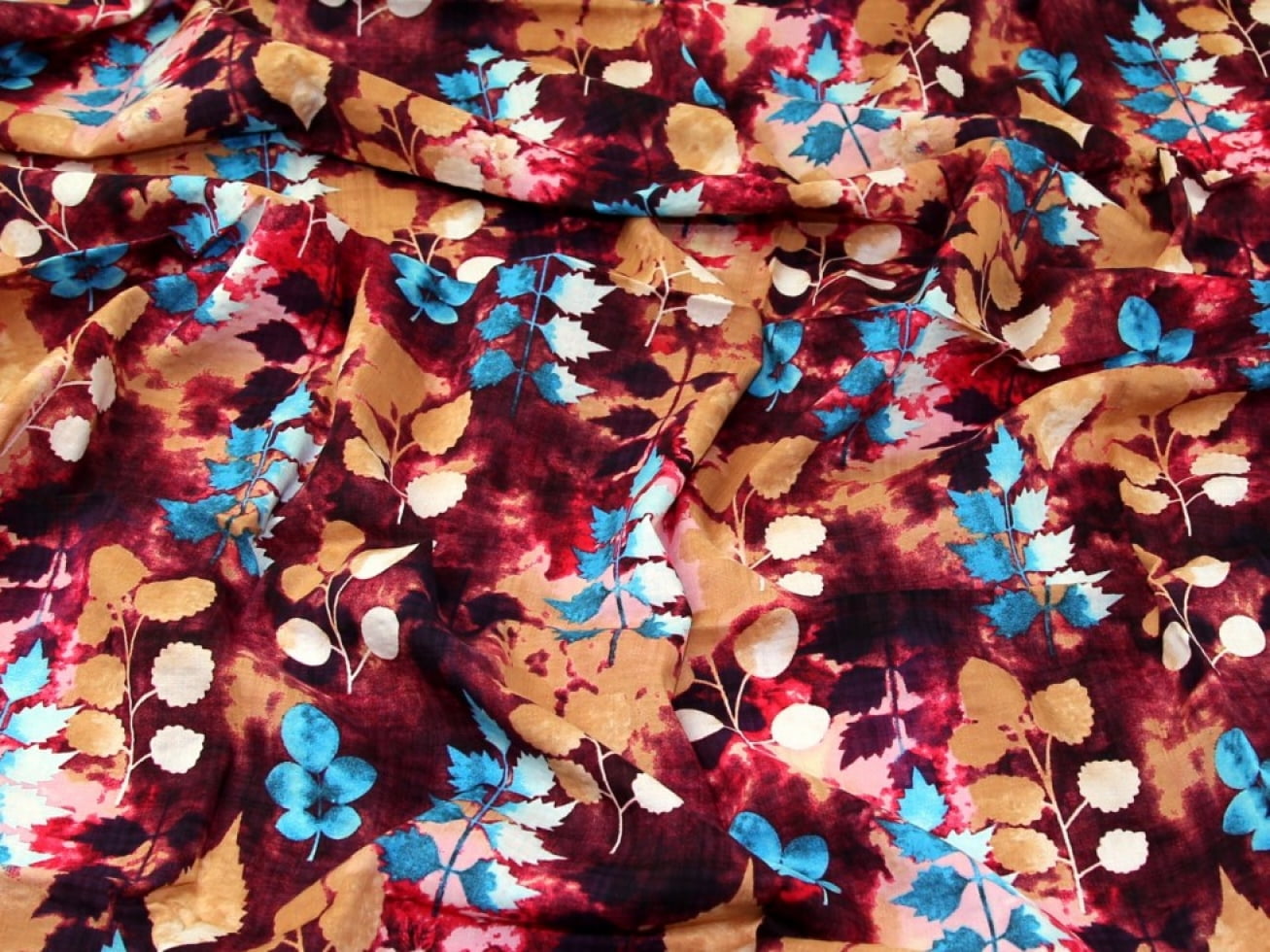 Minerva Bali Rayon Cotton Voile Fabric Plum - per yard - Walmart.com