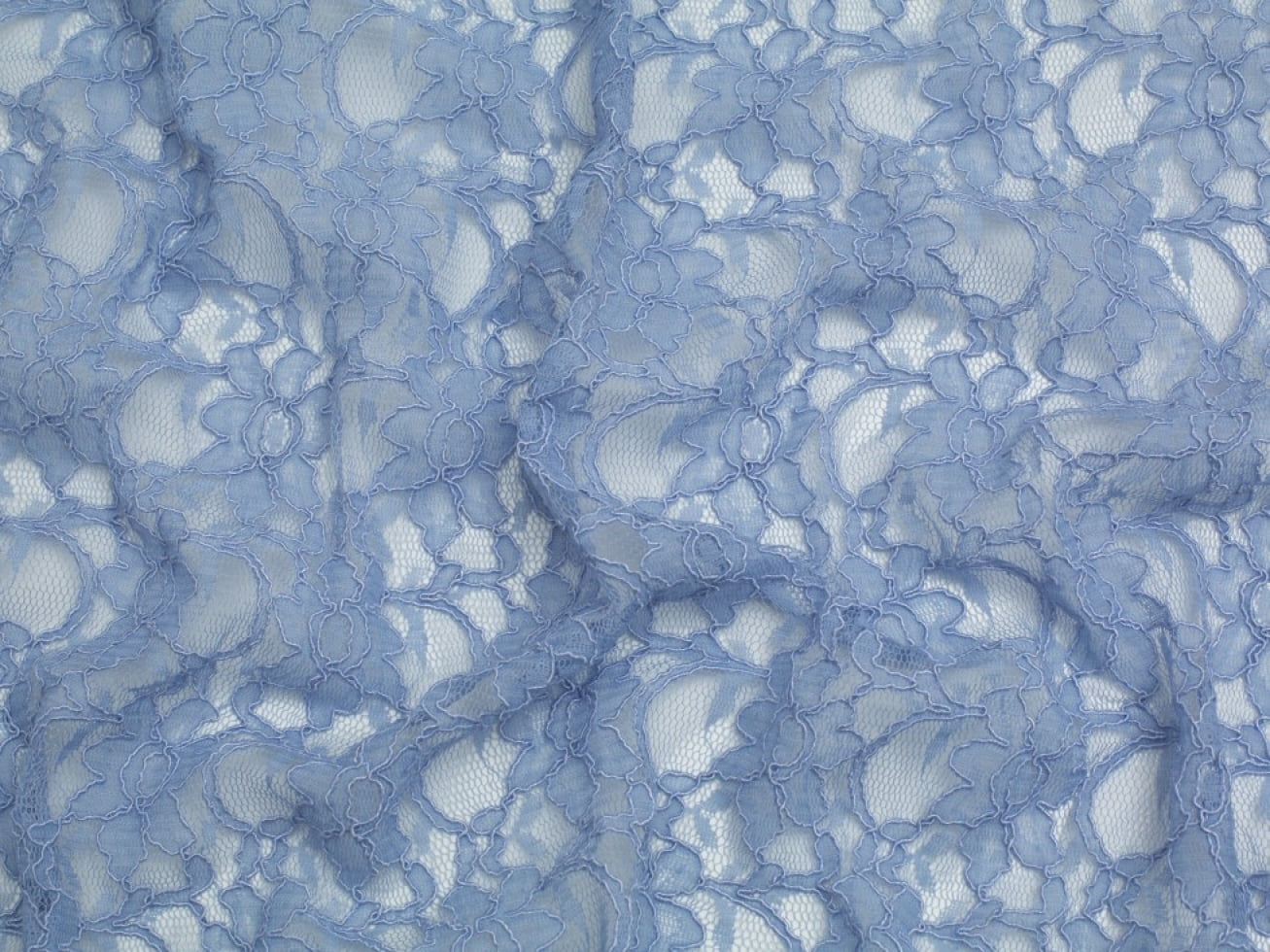Minerva Chantilly Corded Lace Fabric Powder Blue - per yard - Walmart.com