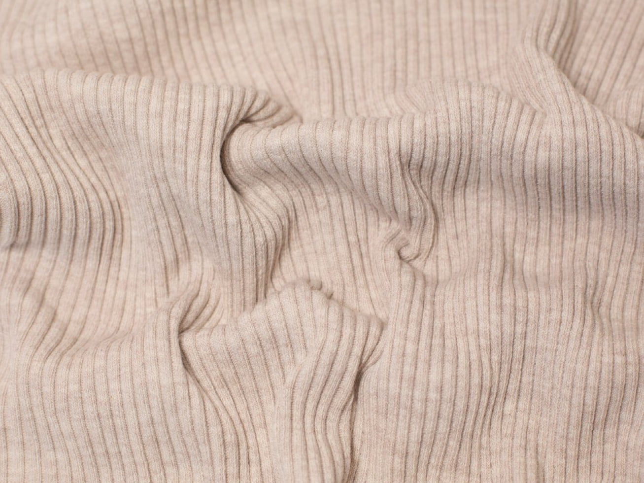 Minerva Chunky Tubular Ribbing Stretch Knit Fabric Ecru - per yard ...