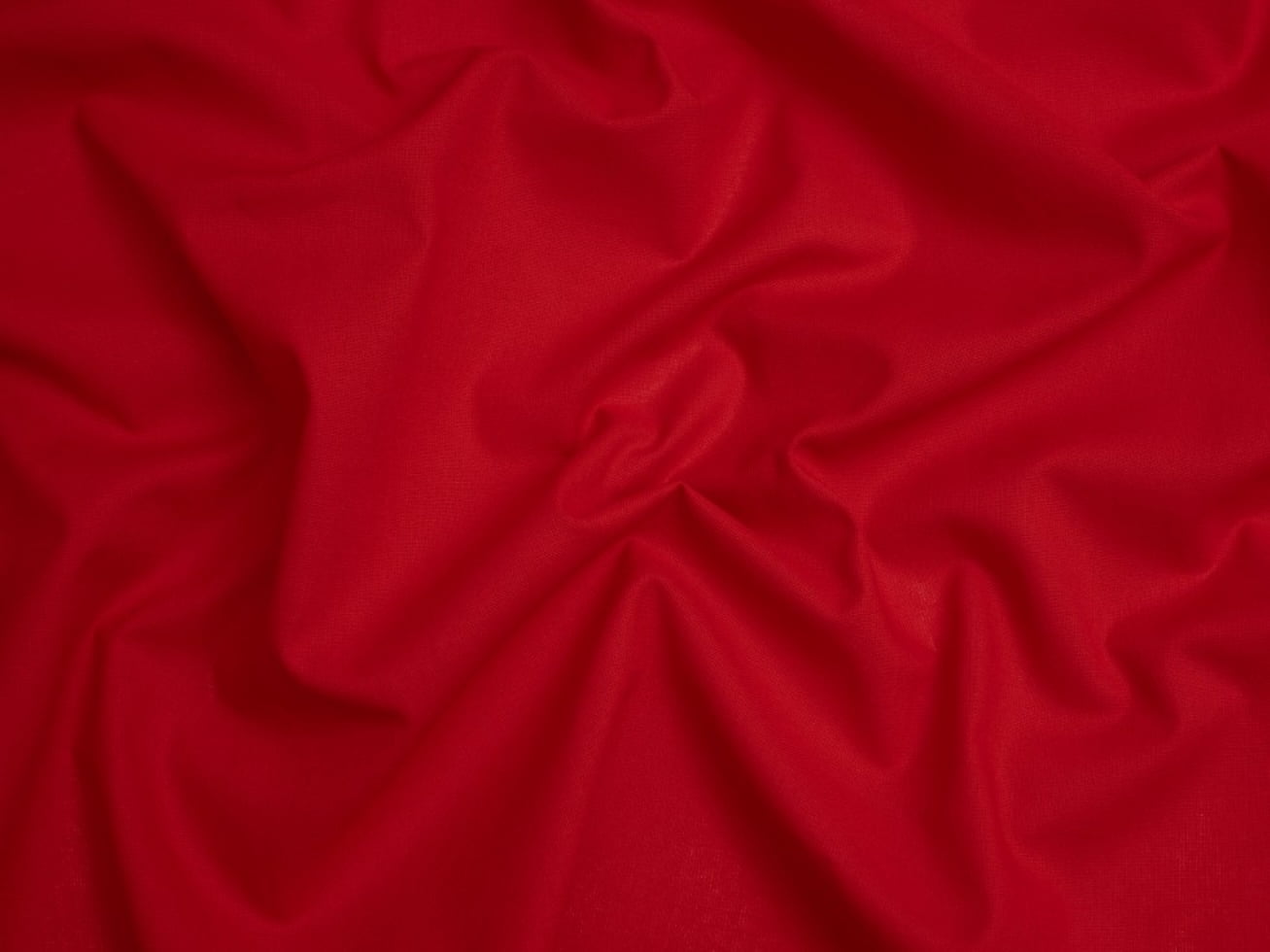 Minerva Core Range 100% Cotton Broadcloth Fabric Red - per yard ...