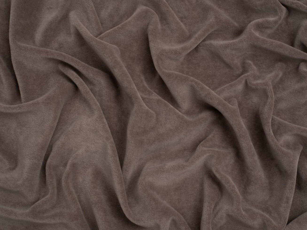 Minerva Core Range Cotton Velour Stretch Knit Fabric Sandstone - per ...
