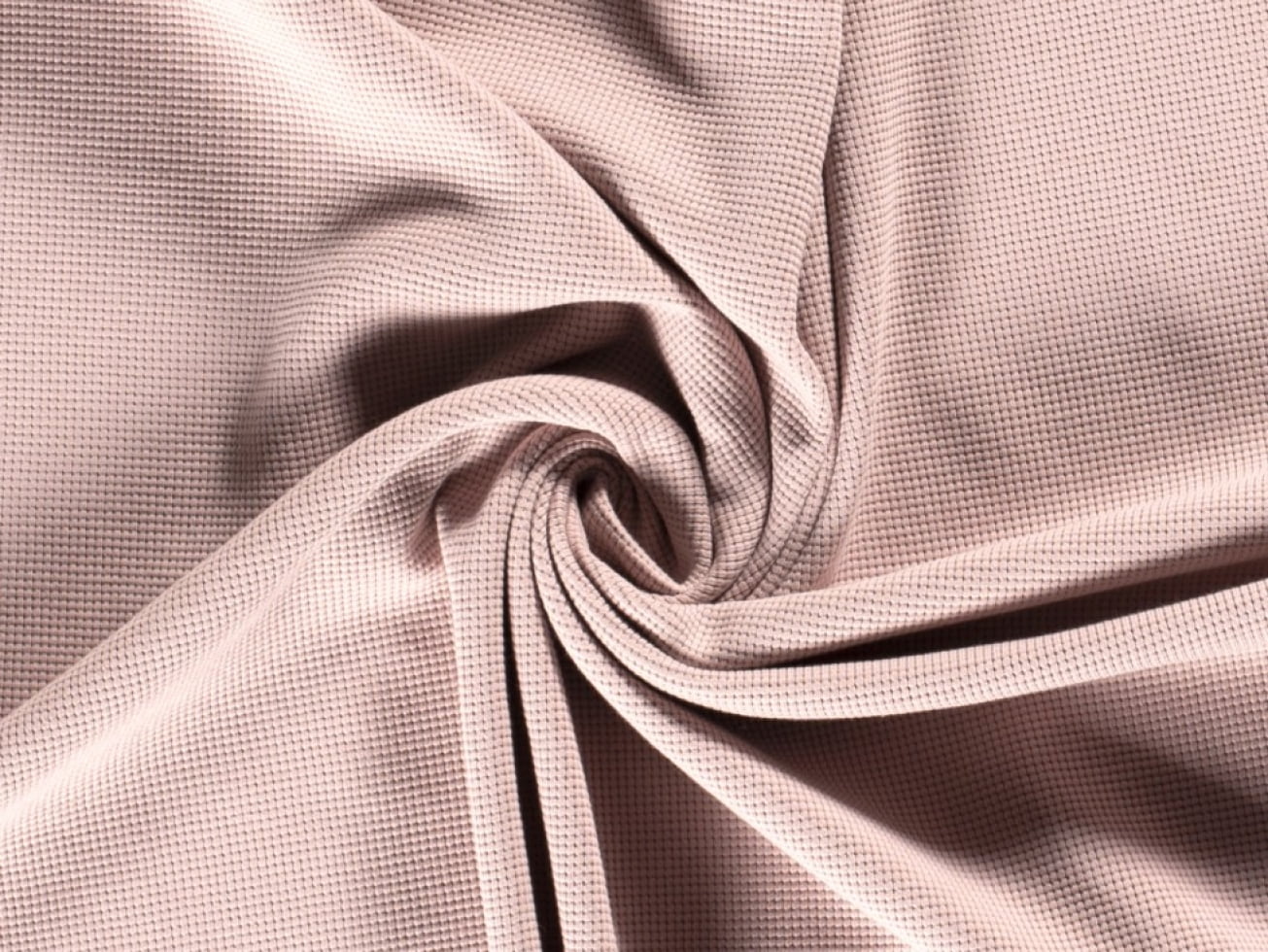 Minerva Core Range Mini Waffle Textured Stretch Knit Fabric - per yard ...