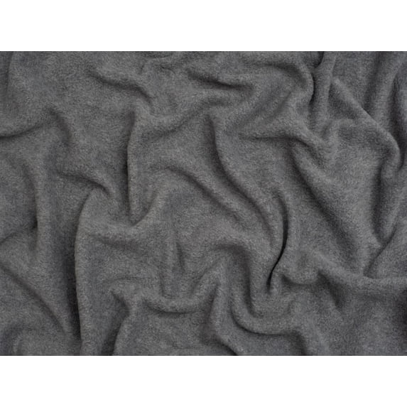 Minerva Core Range Polar Fleece Fabric Melange Grey - per yard ...