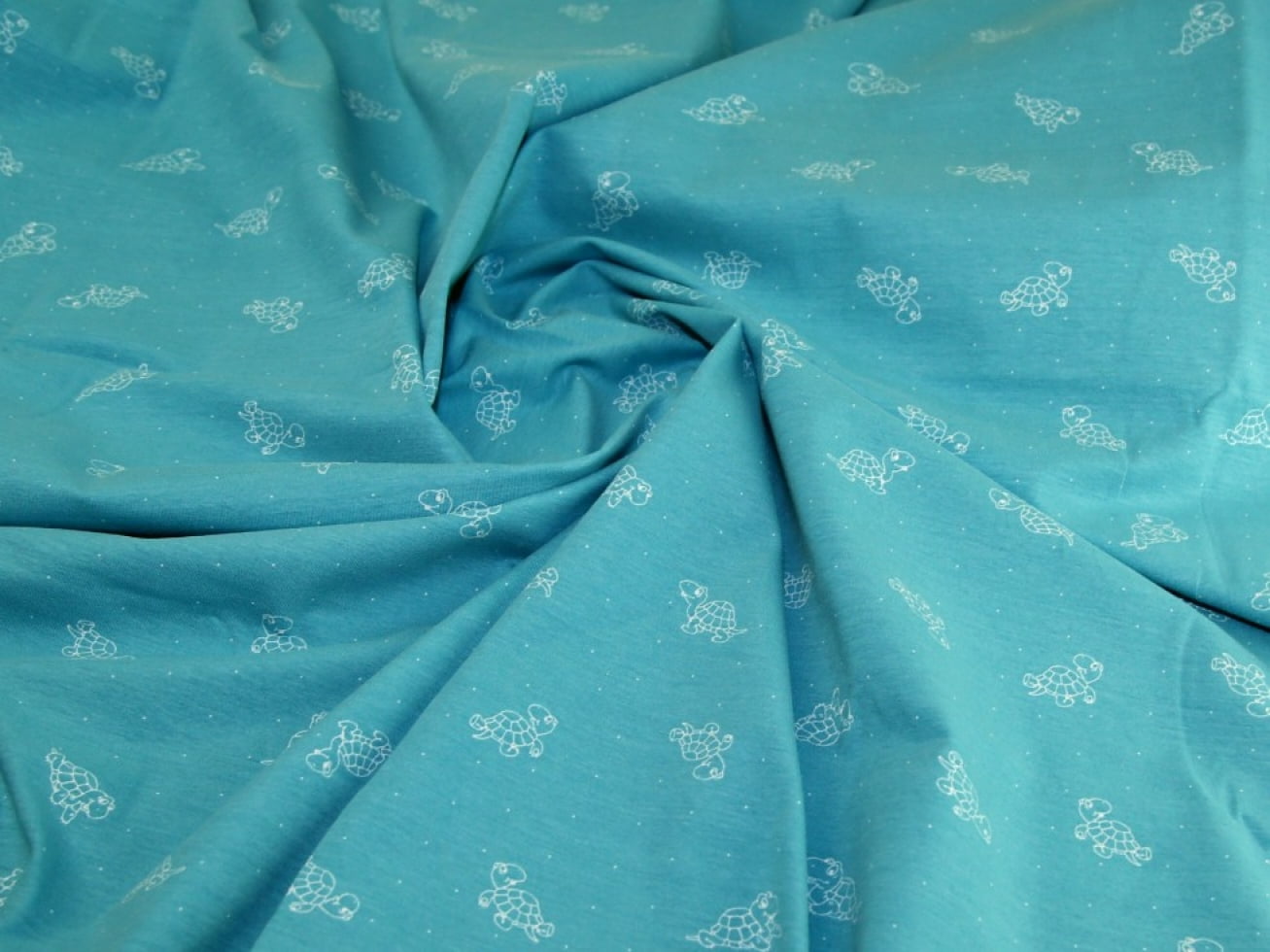 Minerva Cotton Jersey Stretch Knit Fabric Turquoise - per yard ...