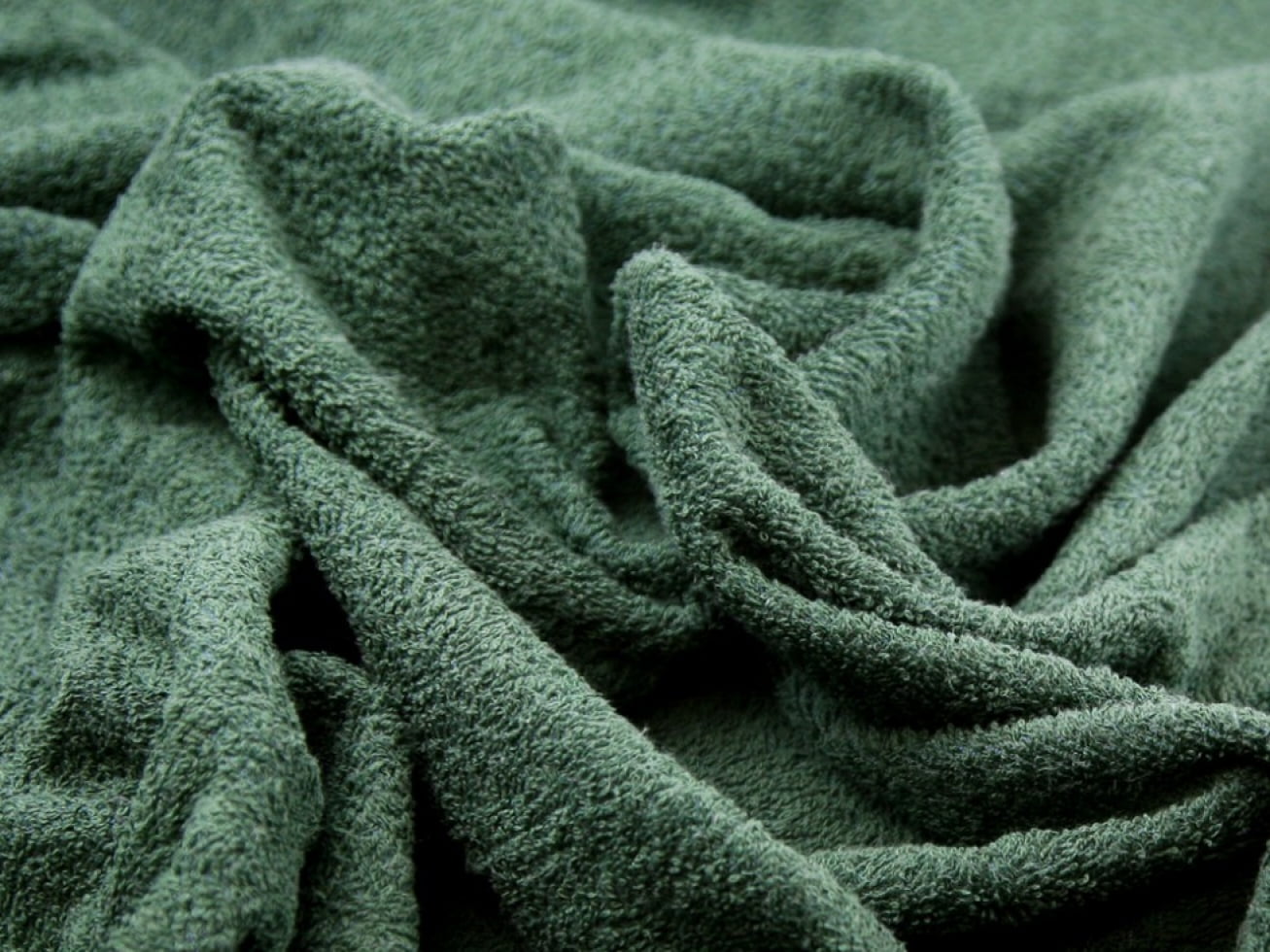 Minerva Cotton Towelling Fabric Bottle Green - per yard - Walmart.com