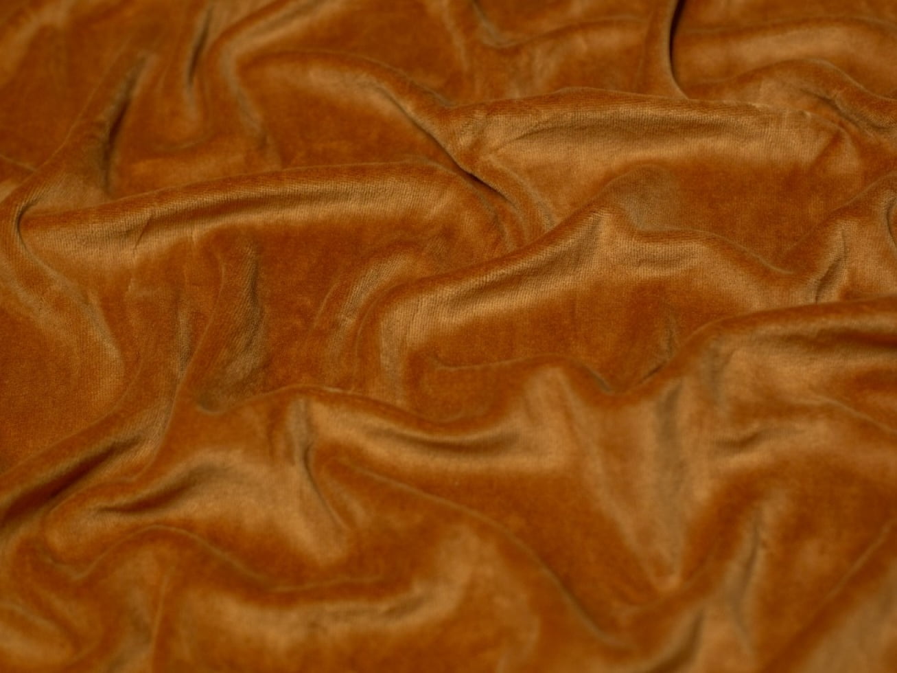 Minerva Cotton Velour Stretch Knit Fabric Ginger - per yard - Walmart.com