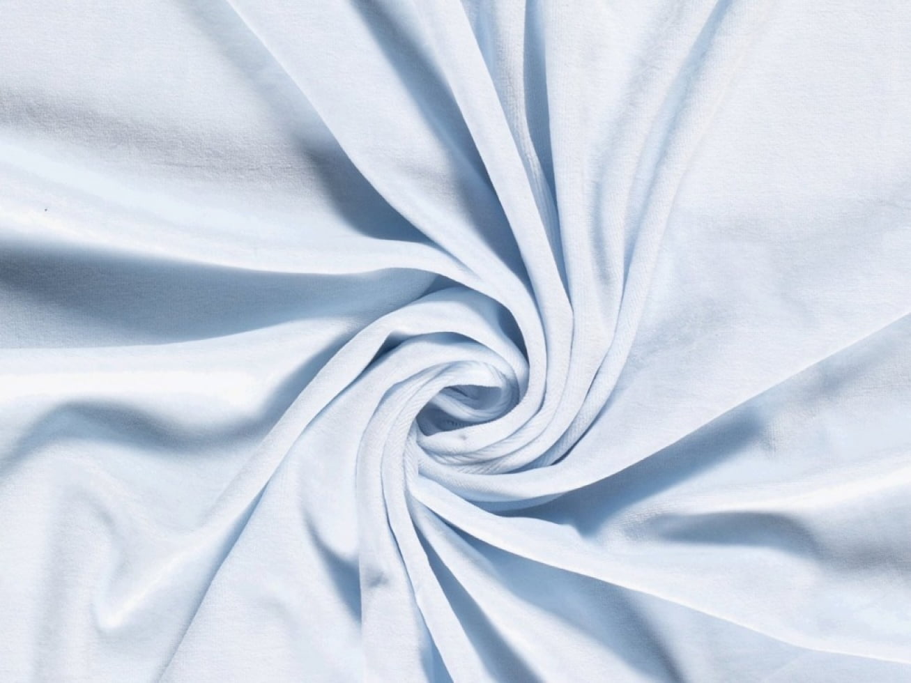 Minerva Cotton Velour Stretch Knit Fabric Pastel Blue - per yard ...