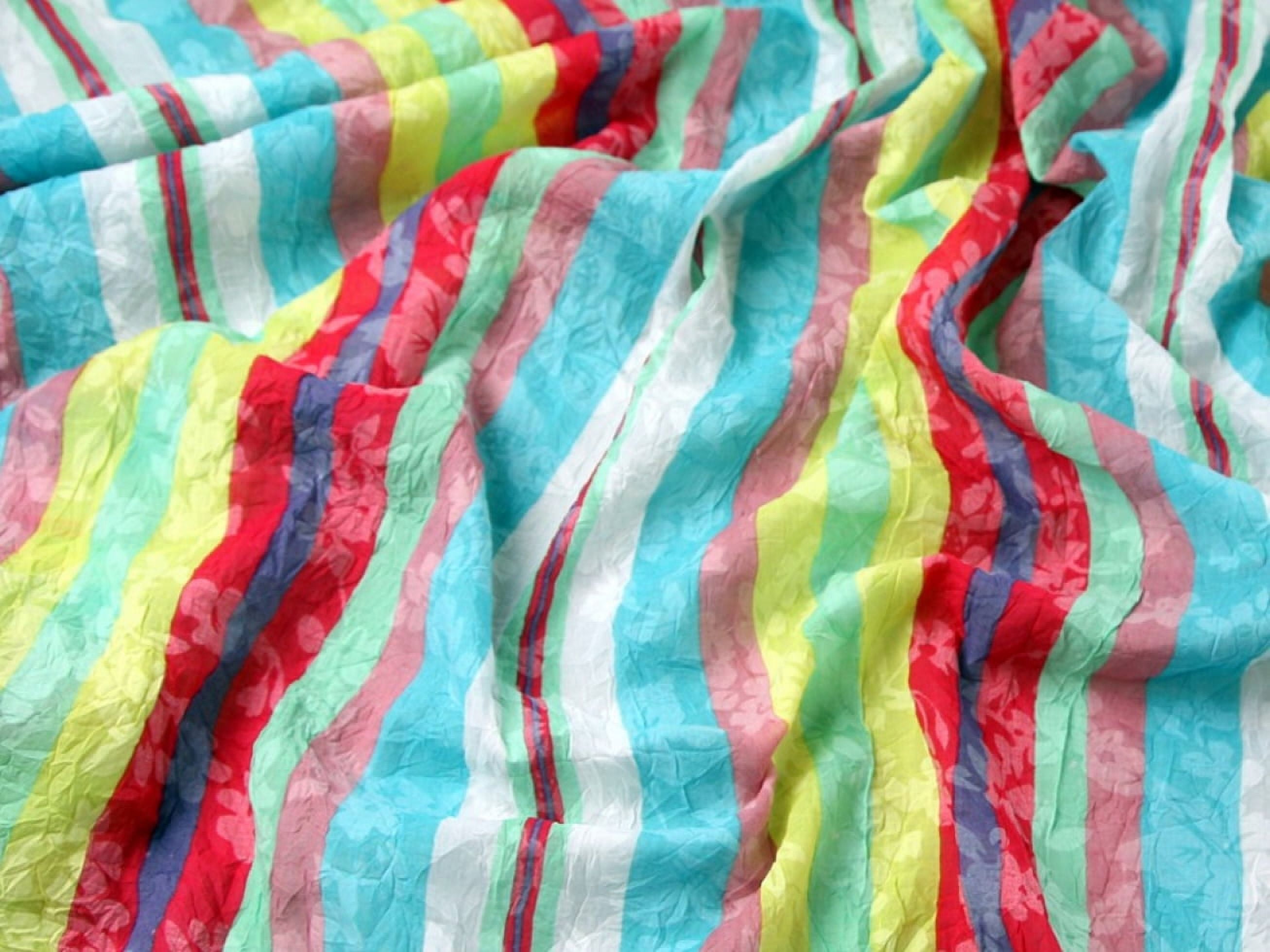 Minerva Crinkle Cotton Voile Fabric Multicoloured 1 - per yard ...