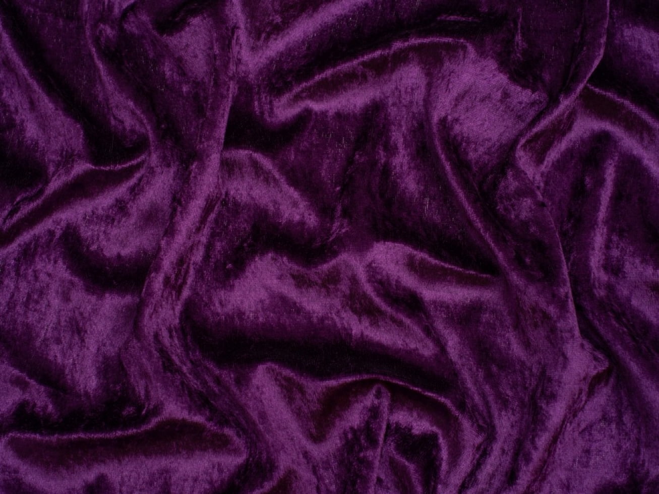 Minerva Crush Velvet Stretch Knit Fabric Dark Purple - per yard ...