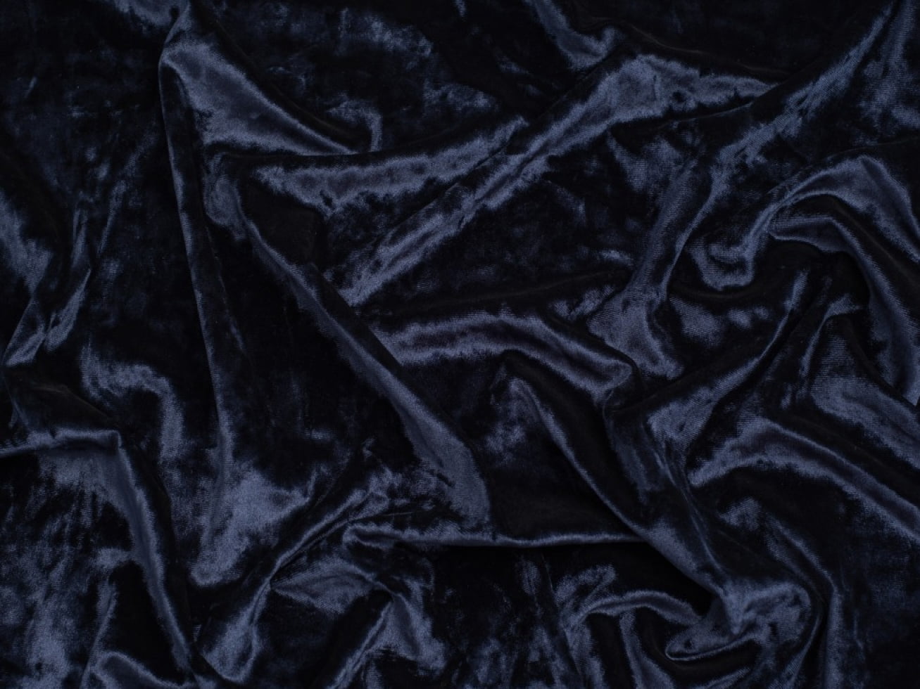 Minerva Deluxe Crush Velvet Stretch Knit Fabric Navy Blue - per yard ...