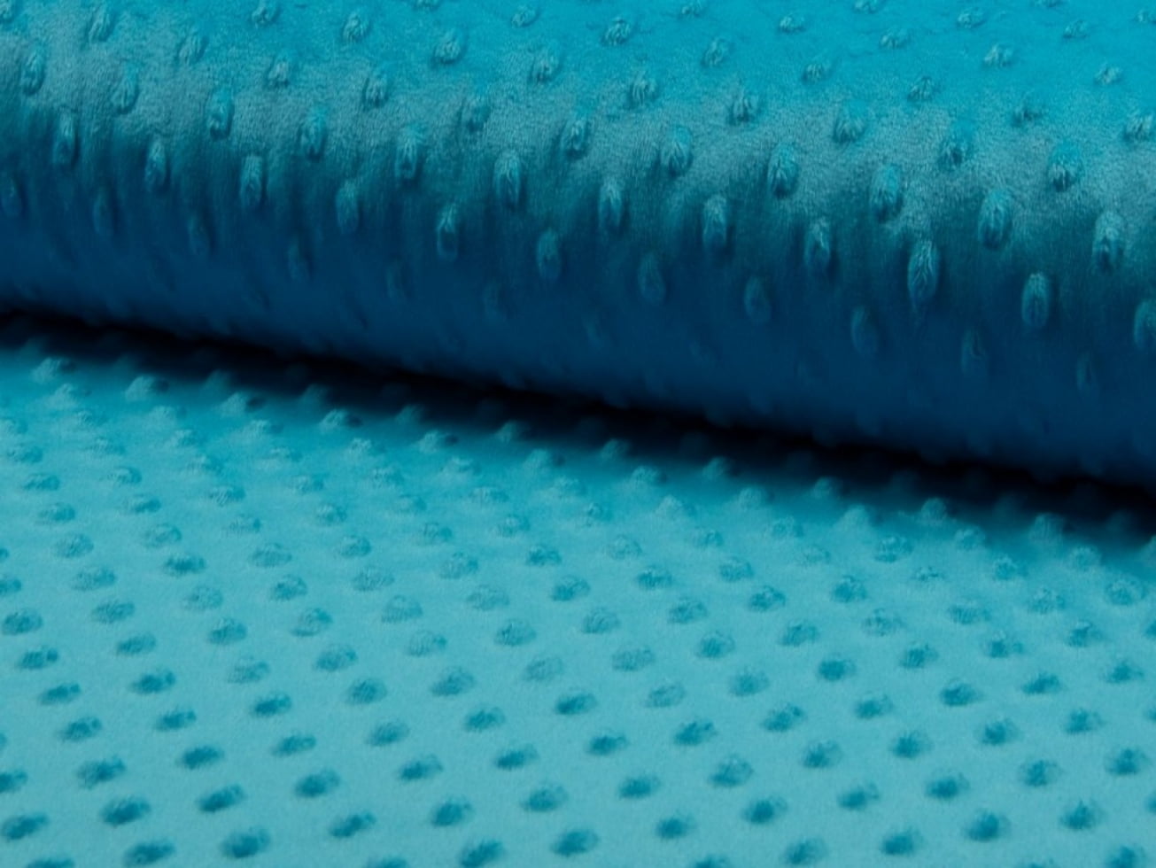 Minerva Embossed Dimple Plush Fleece Fabric Aqua - per yard - Walmart.com
